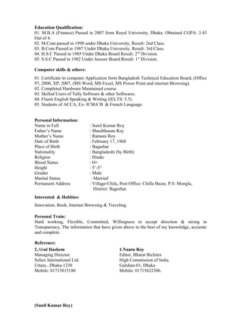 curriculum Vitae-2 | PDF