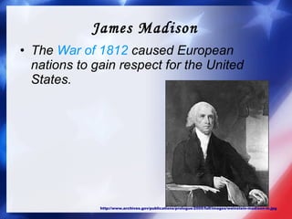 7c first five presidents | PPT