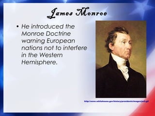 7c first five presidents | PPT