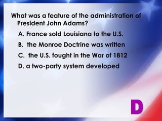 7c first five presidents | PPT