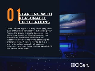 7 Challenges to Implementing RPA & How to Overcome Them | CiGen RPA Australia | PPT