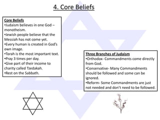 7 characteristics of judaism | PPTX