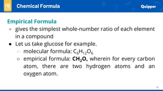 CHEMICAL FORMULA (GENERAL CHEMISTRY12 ) | PDF