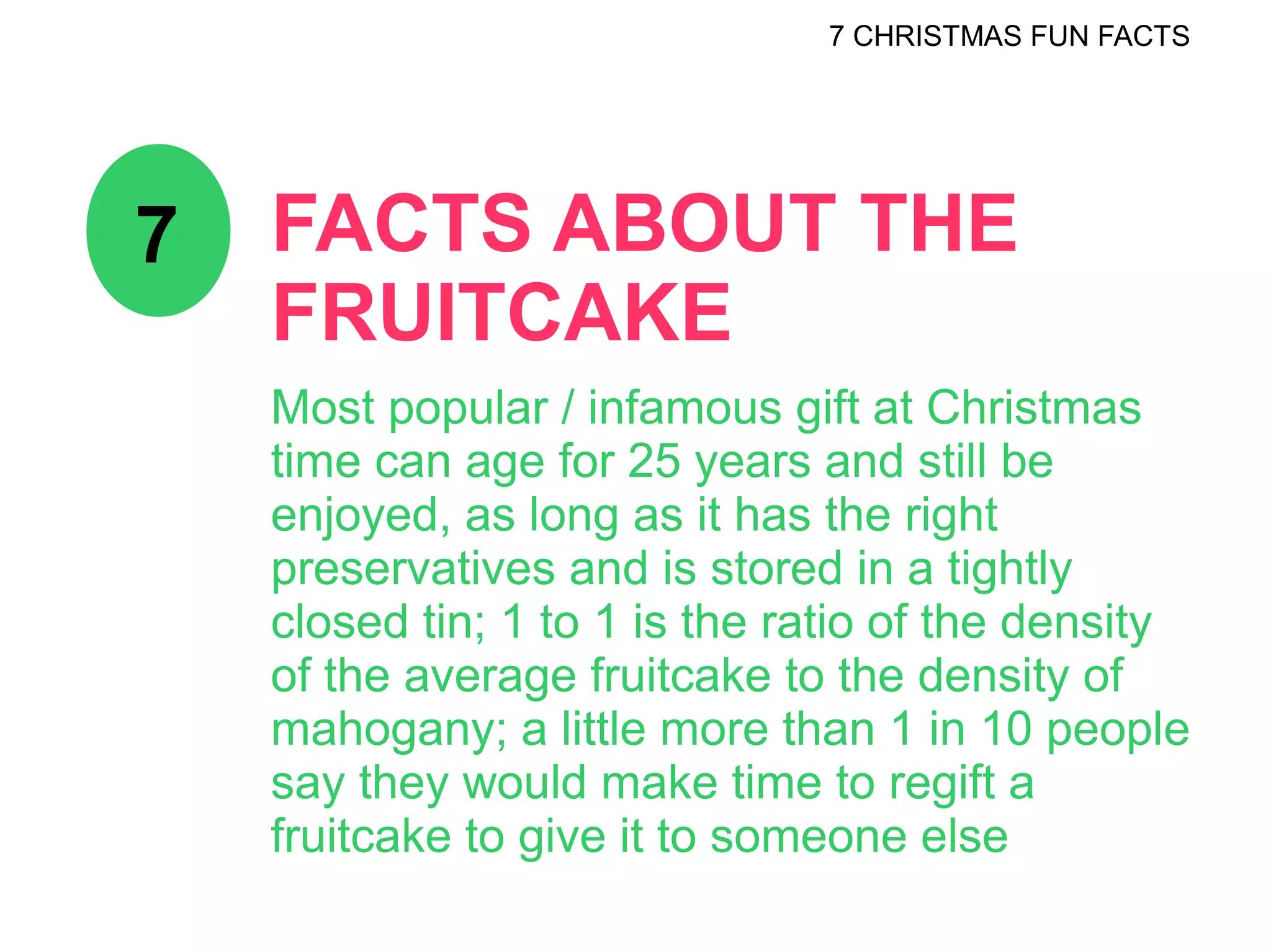 7 Christmas Fun Facts | PPT
