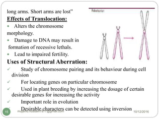 7 chromosomal aberrations | PPTX