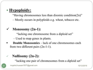 7 chromosomal aberrations | PPTX