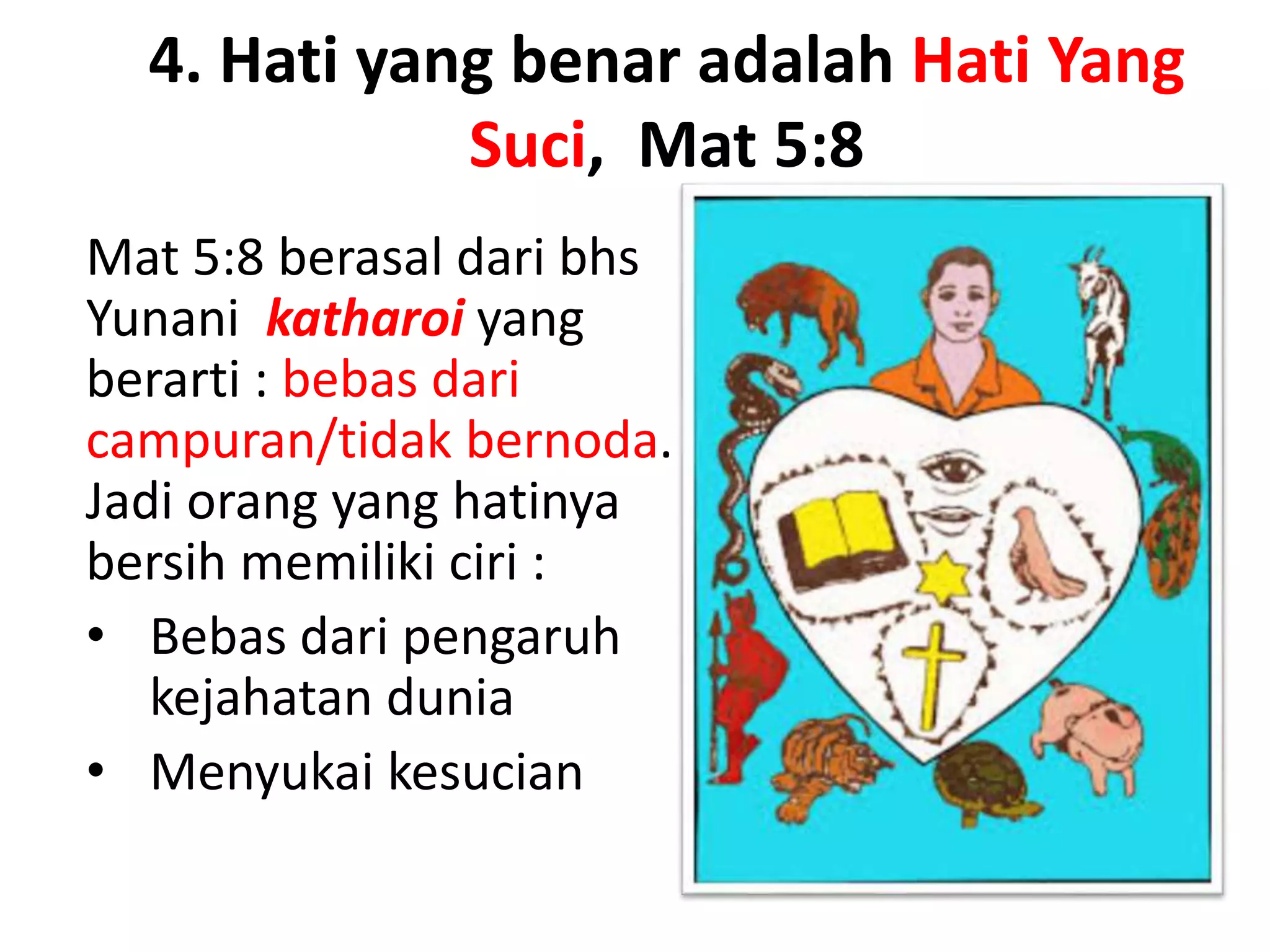 7 ciri hati yang benar di hadapan Tuhan (with Ps Chris Hukubun) | PPTX