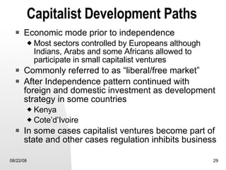 7 Class #9 Post Colonial Development Note | PPT