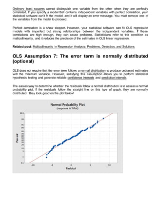 7 classical assumptions of ordinary least squares | DOCX