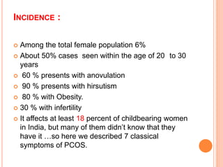 7 classical symptoms of pcos by dr.shailesh phalle | PPTX