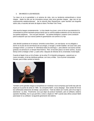 7 claves del éxito de steve jobs | DOCX