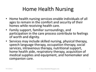 Home health-nursing | PDF