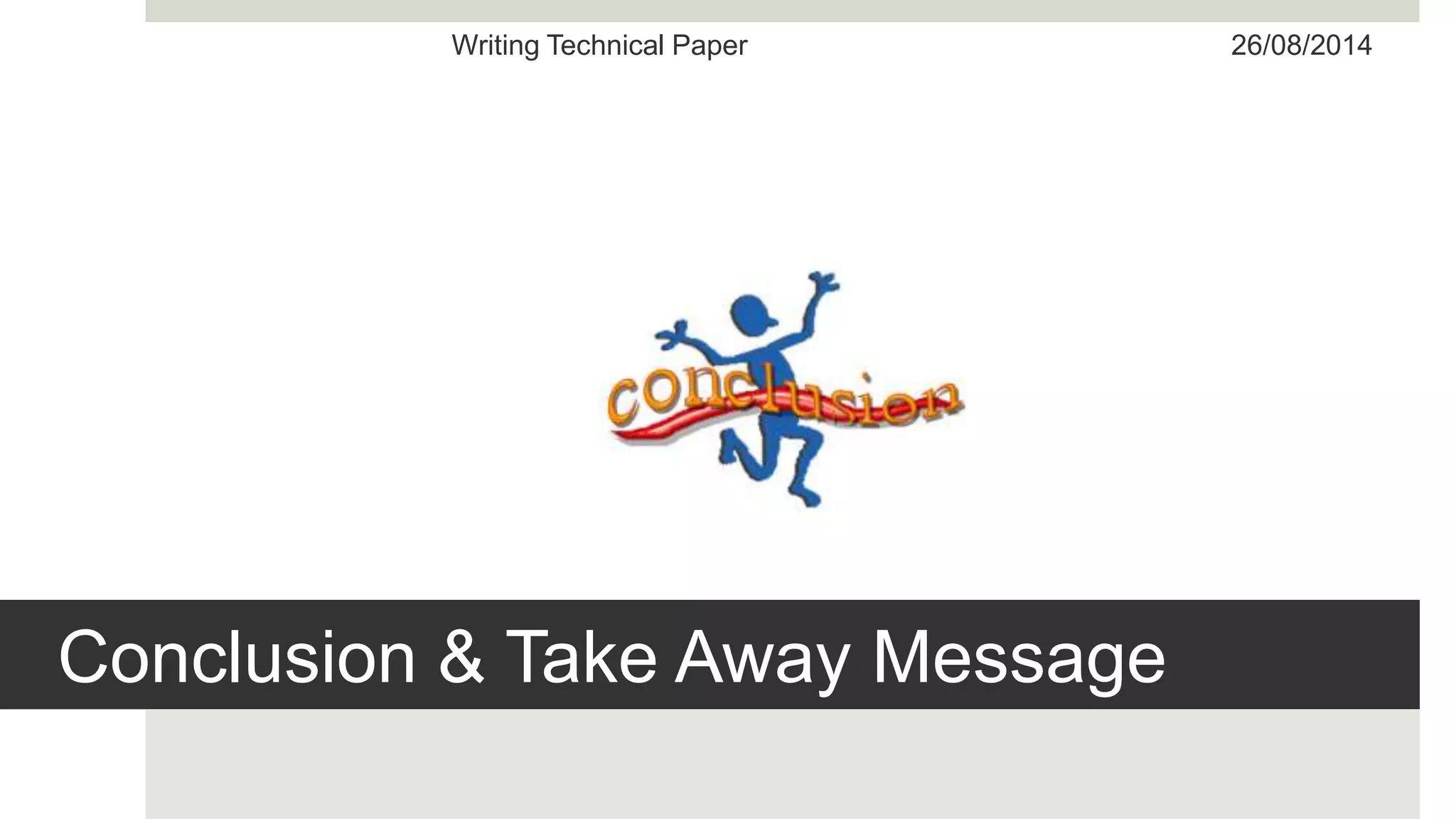 Writing Technical Paper | PPTX