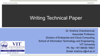 Writing Technical Paper | PPTX
