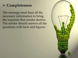 7 C's of effective Communication | PPTX | Email | Internet