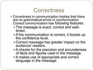 7c of effective communication | PPTX