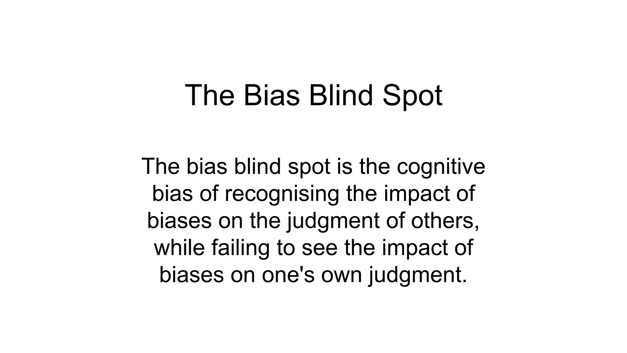 7 cognitive biases and how to spot them | PPTX