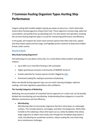 7 Common Fouling Organism Types Hurting Ship Performance - Marine Super ...