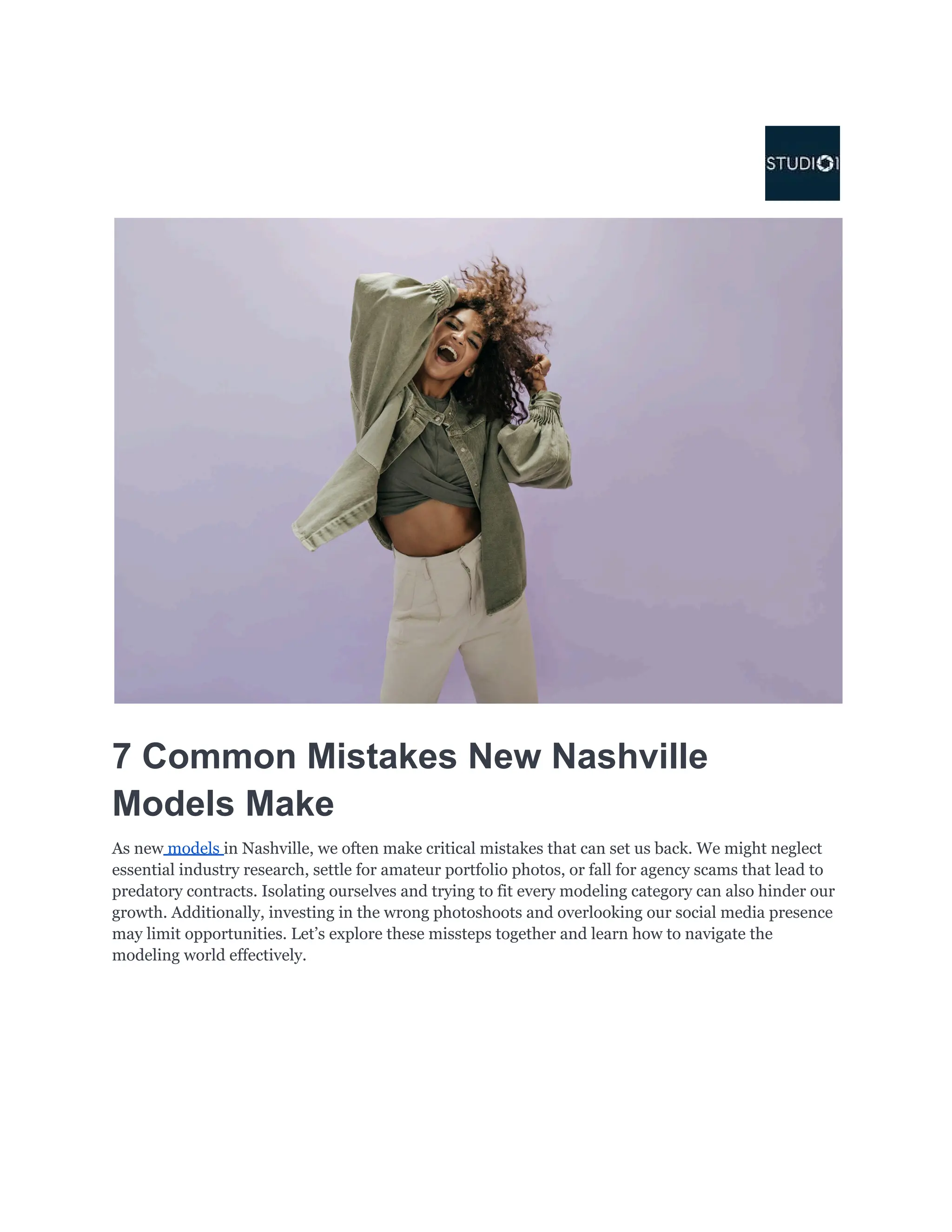 7 Common Mistakes New Nashville Models Make.pdf