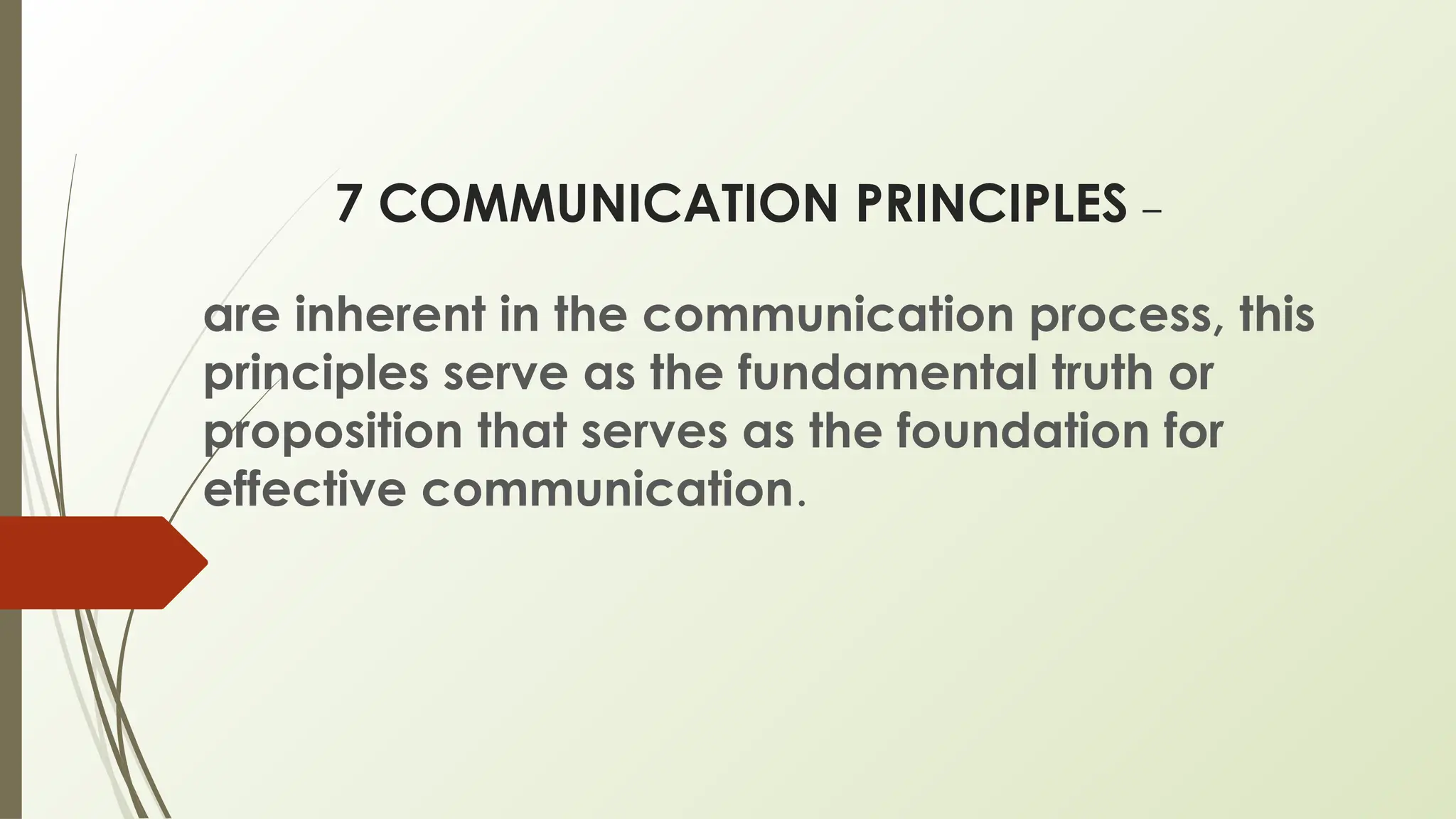 COMMUNICATION PRINCIPLES COMMUNICATION P | PPTX