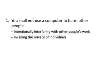 7 computer ethics | PPTX