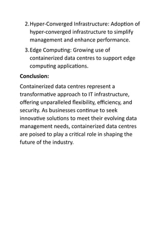 Containerized data canters are revolutio | PDF