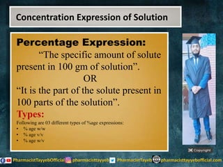 Concentration Expression of Solution| L 07 ...