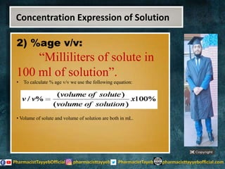 Concentration Expression of Solution| L 07 ...