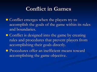Conflict In Games | PPT