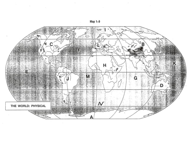 7 continents 5 oceans homework map | PPT