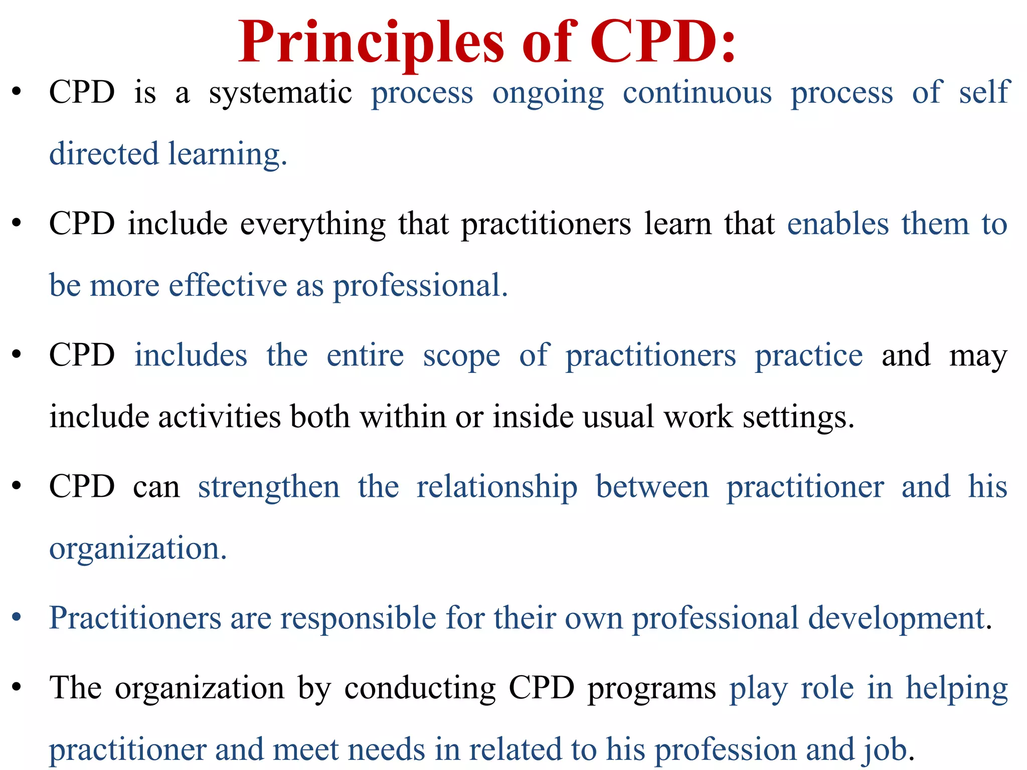 7 continuing professional development programs | PPTX