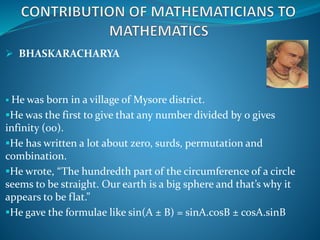 Famous Indian Mathematicians Ppt