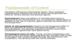 Control of Microorganisms | PPTX
