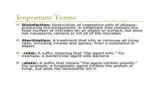 Control of Microorganisms | PPTX