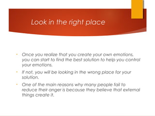 Control your negative emotions | PPT