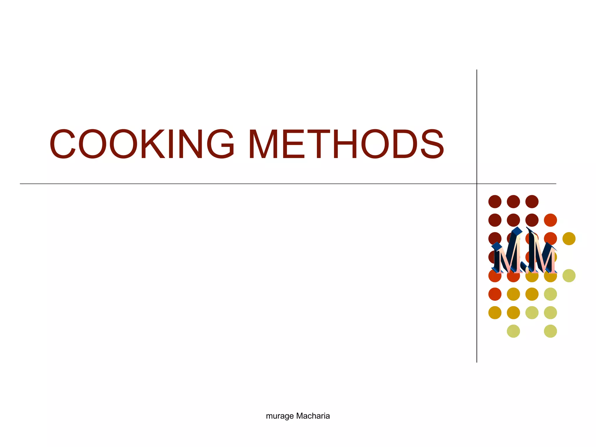 cooking methods | PPT