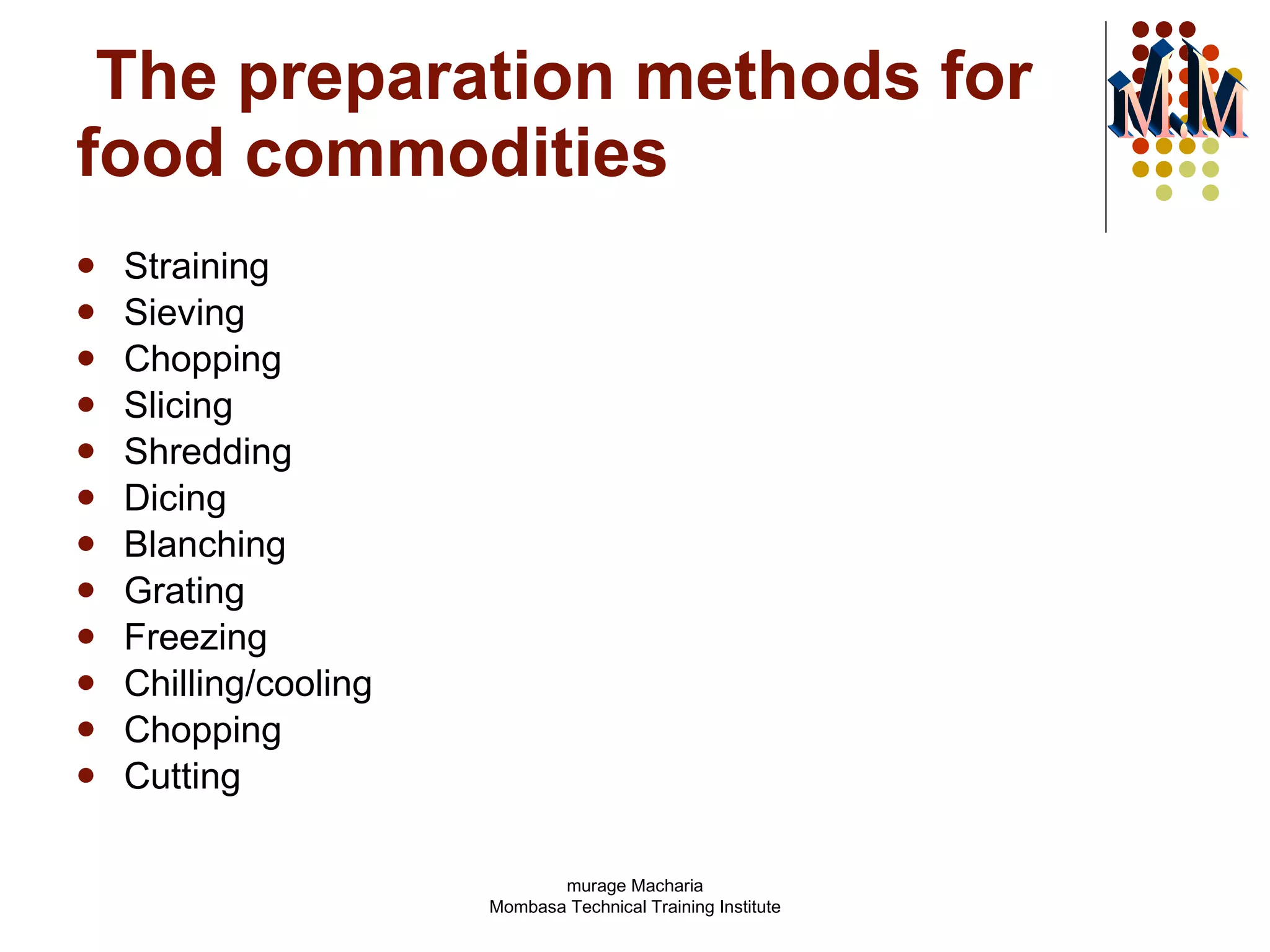 cooking methods | PPT | Free Download