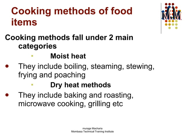 cooking methods | PPT