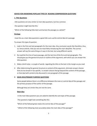 7 core reading comprehension strategies for high school students | PDF