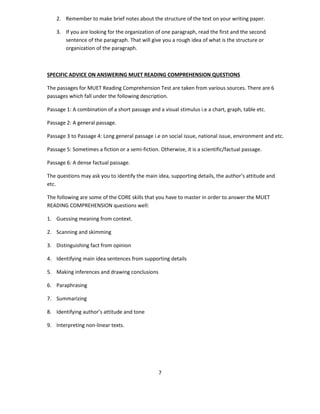 7 core reading comprehension strategies for high school students | PDF