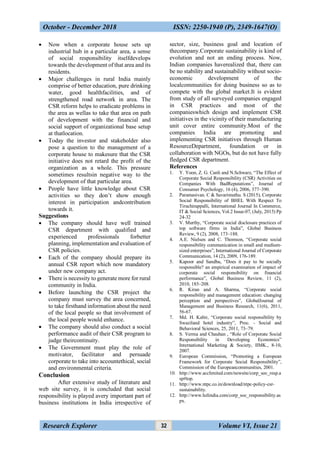 7 corporate social responsibility perspectives and challenges in rural ...