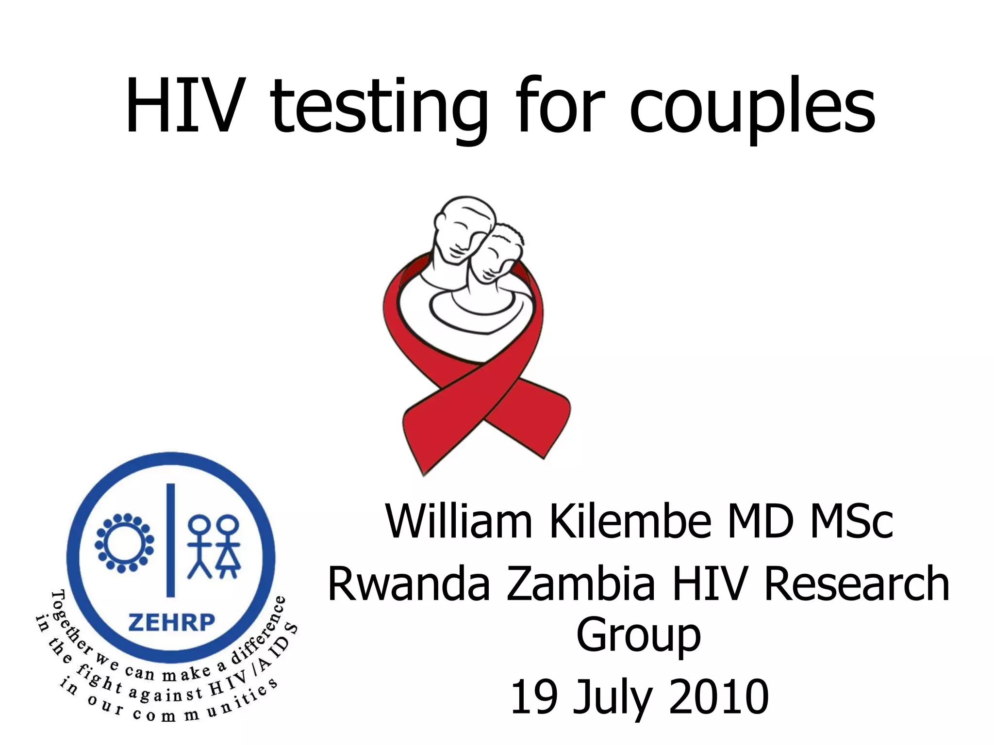 HIV Testing for Couples | PPT | Sexual Health | Diseases and Conditions