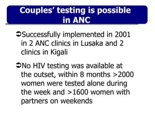 HIV Testing for Couples | PPT | Sexual Health | Diseases and Conditions