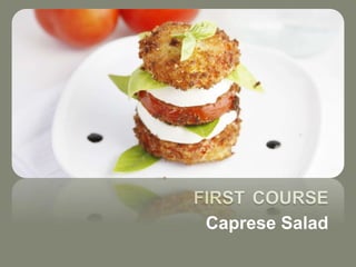 7 course menu with wine | PPTX