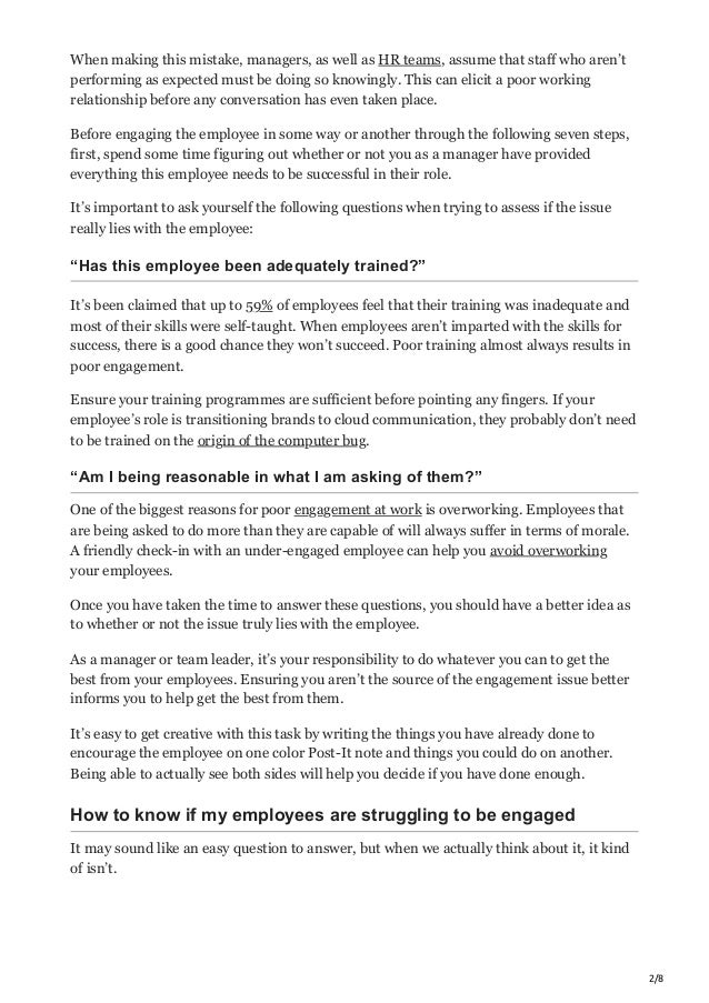 7 Creative Ways to Motivate Disengaged Employees | PDF