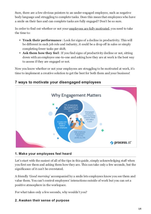 7 Creative Ways to Motivate Disengaged Employees | PDF