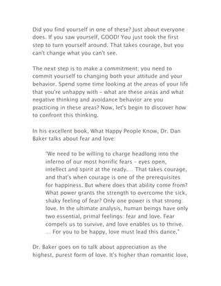 7 critical steps to happiness | PDF