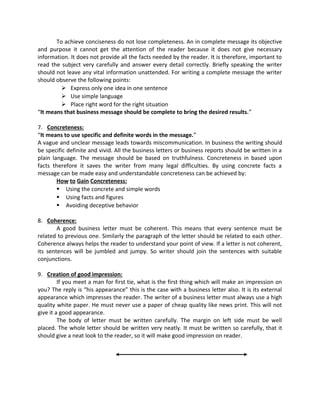 Fundamental principles of writing business letter, 7 c’s | DOC