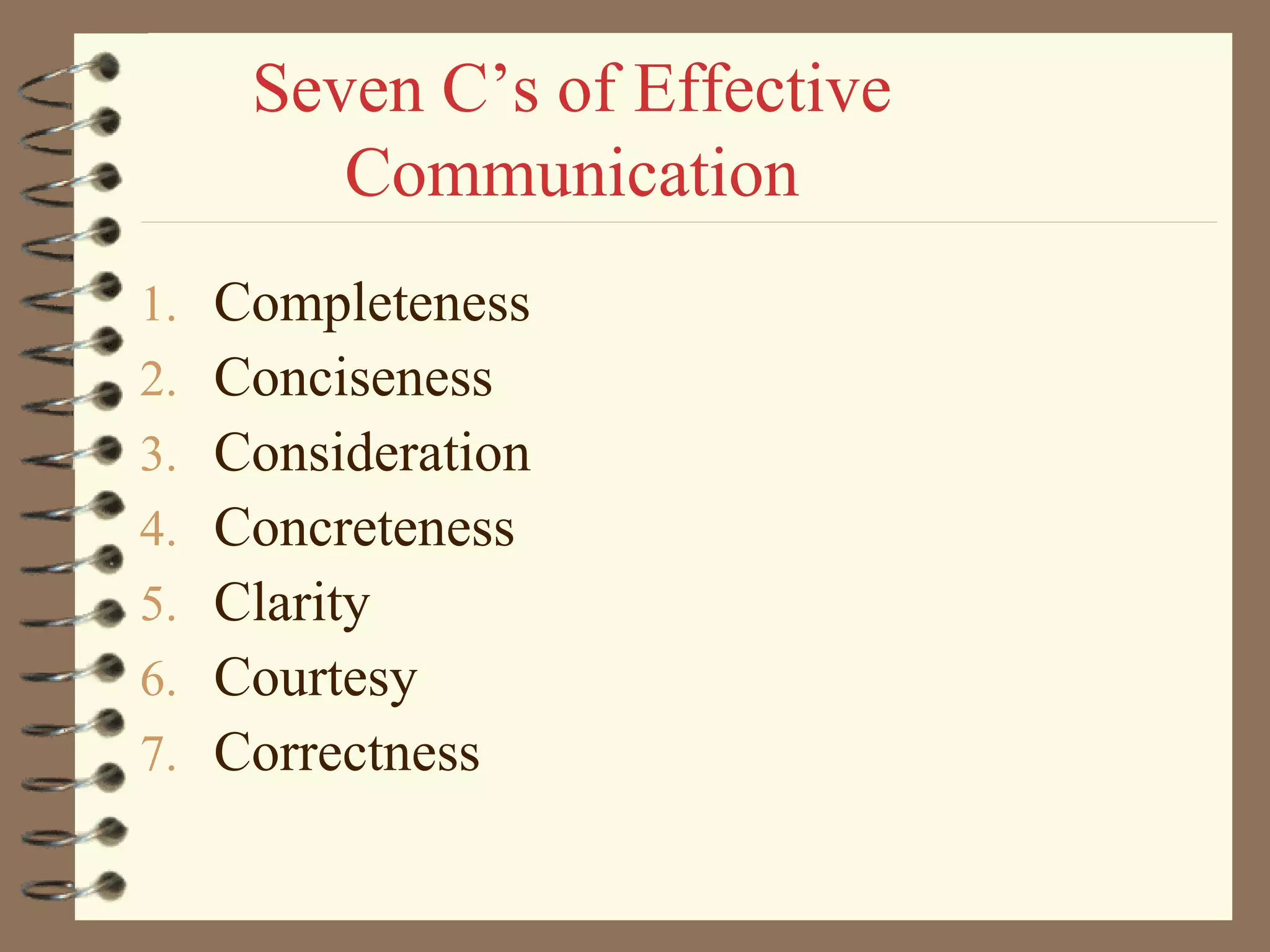 SEVEN CS | PPT