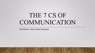 7 Cs of Communication | PPT